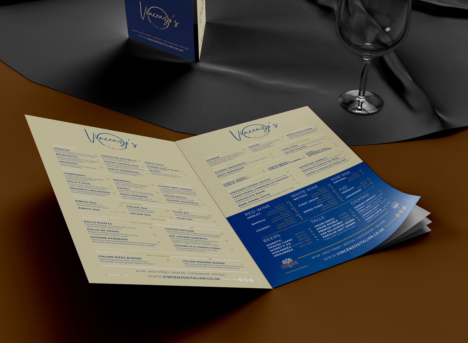 Main Menu - Vincenzo's Italian Restaurant